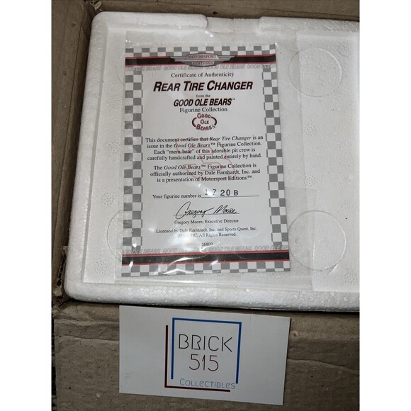 Good Ole Bears | Accents | Good Ole Bears Dale Earnhardt Rear Tire ...